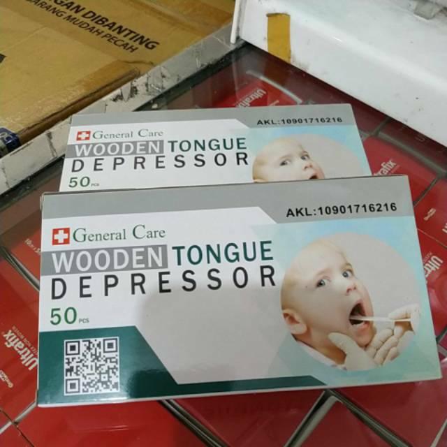 Jual Tongue Spatel Kayu General Care / Wooden Tongue Depressor GC isi ...
