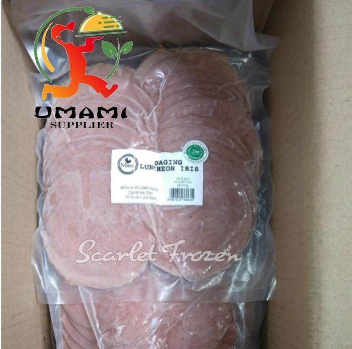 Jual Smoked Beef Ham Maleo Luncheon Slice | Daging Sapi Asap 500gr ...