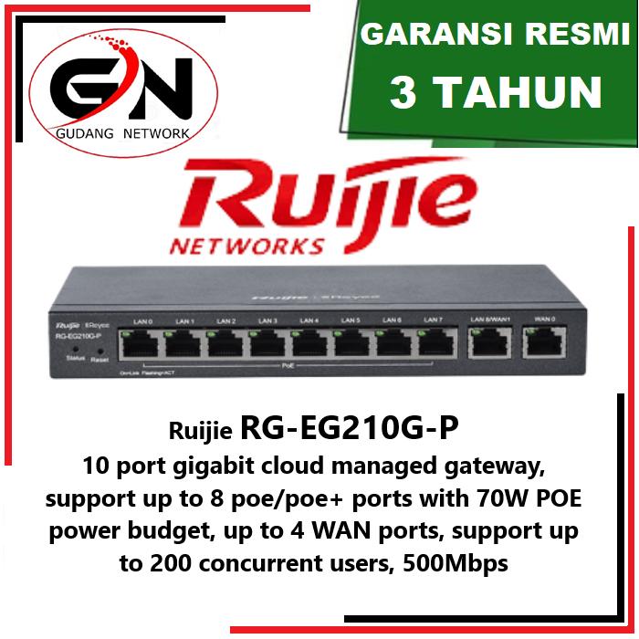 Jual Ruijie RG-EG210G-P Router Managed PoE Cloud - Jakarta Pusat ...