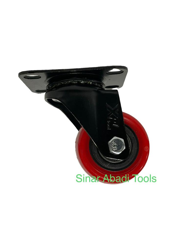 Jual Roda PVC Caster Hidup Ukuran 2" inch Bearing Beban 40 kg - Kota ...