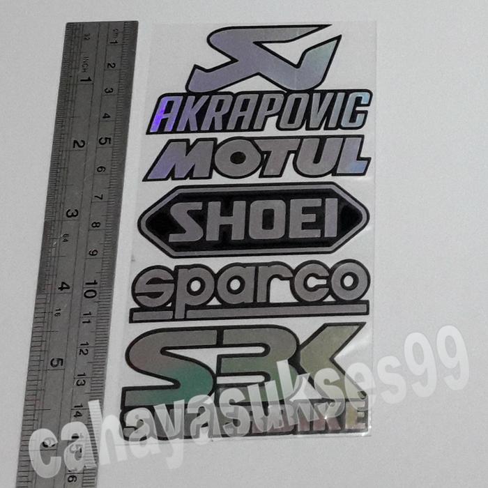 Jual Sticker Motor Stiker Helm Stiker Tangki Motor Variasi Hologram AKR01 - Jakarta Barat ...