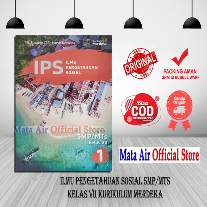 Jual Original Ips Smp/mts Kelas 7 8 9 Kurikulum Merdeka - Suparno Erlangga Di Seller Sangninja ...