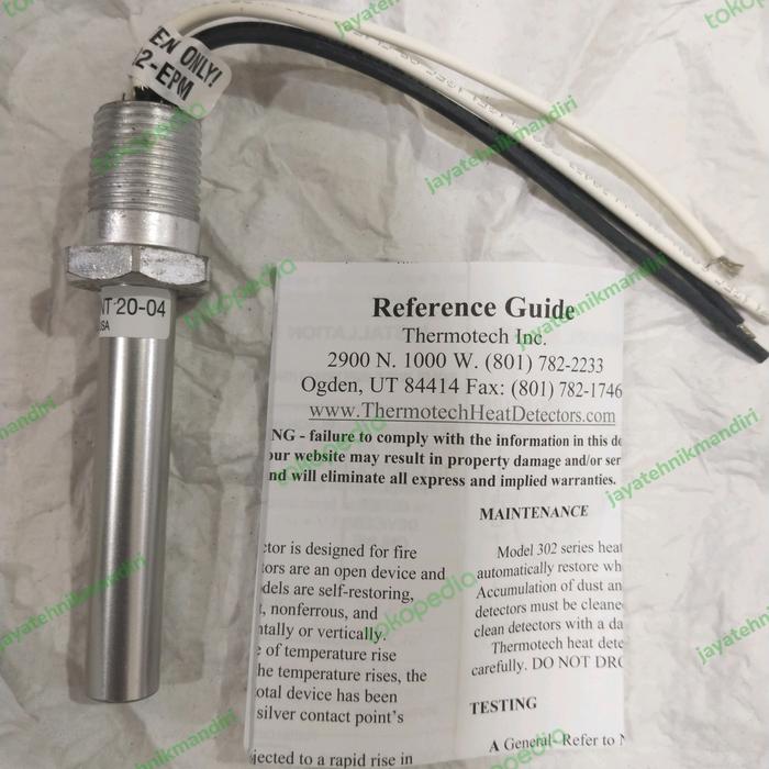 Jual Explosion Proof Heat Detector Thermotech Model 302-EPM-194 (90°C ...