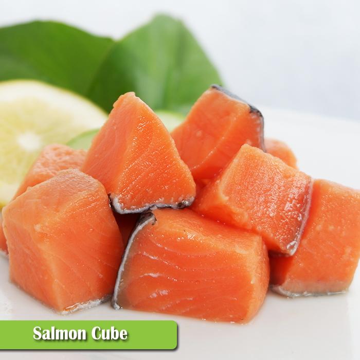 Jual SALMON CUBE / SALMON FILLET / SALMON STEAK / SALMON CUBE 250 Gram ...