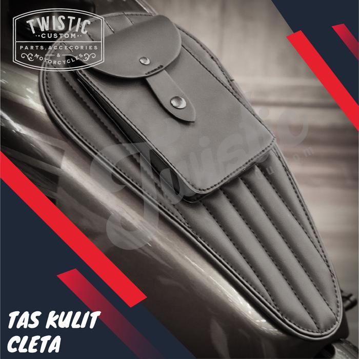 Jual Tas Kulit Tangki Tank Bag Cleta Motor Custom Universal Retro ...