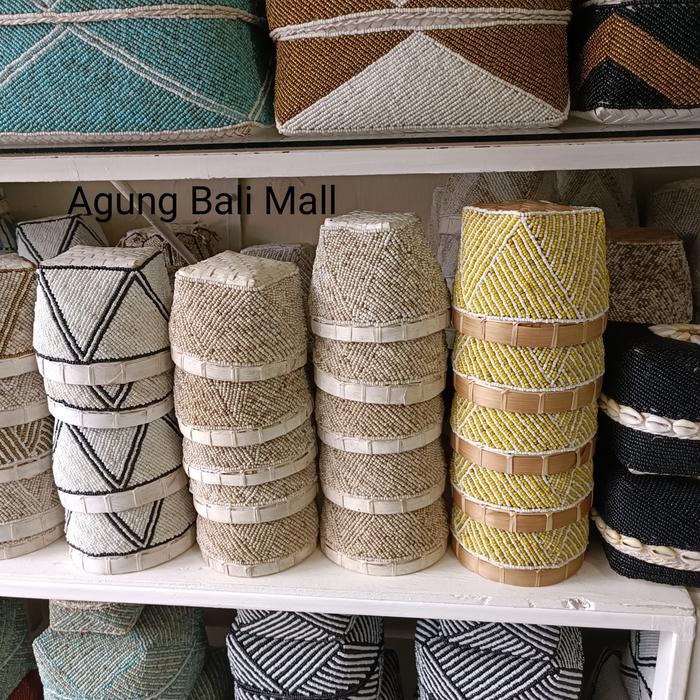 Jual Keranjang manik-manik Bali | box anyaman bambu | keranjang ...