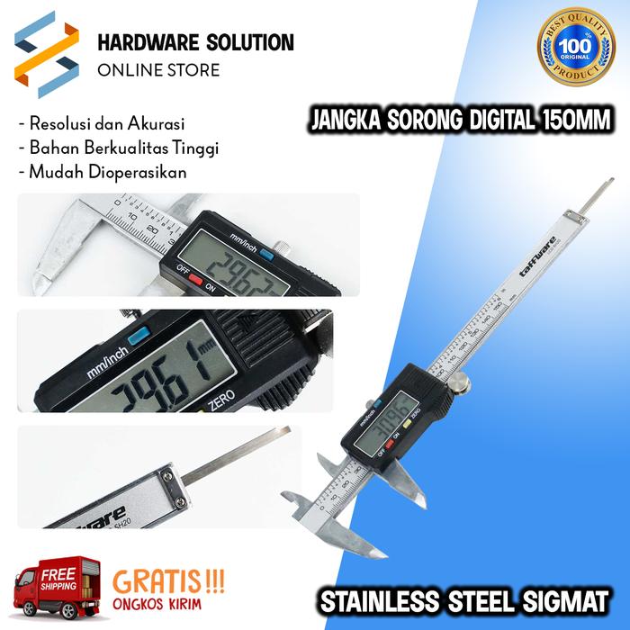 Jual Jangka Sorong Digital 150mm Stainless Steel Sigmat Vernier Caliper - Jakarta Barat ...
