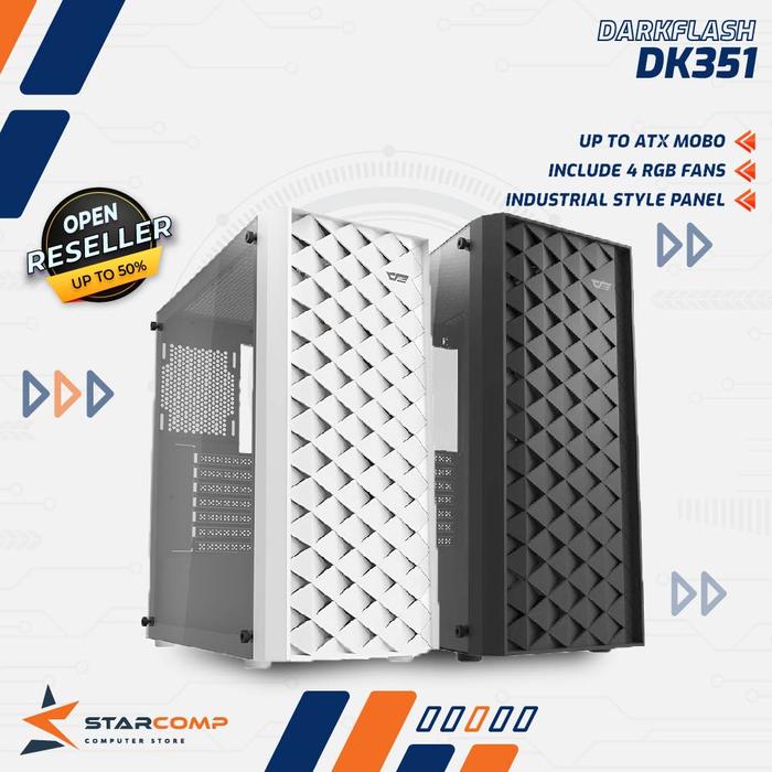 Promo Aigo DarkFlash DK351 FREE 4 FAN RGB ATX CASING GAMING DK 351 ...