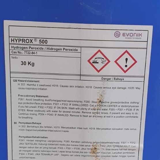 Jual hidrogen peroksida / H202 / hydrogen peroxide - 30 kg - Jakarta ...