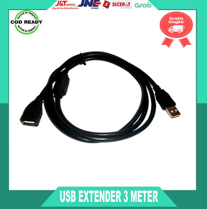 Jual USB Extender 3 Meter Hitam / USB Extension 3M - Kab. Cianjur ...