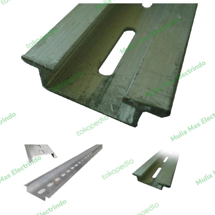 Jual rell mcb alumunium 1 fungsi dan 2 fungsi / din rail mcb alumunium ...