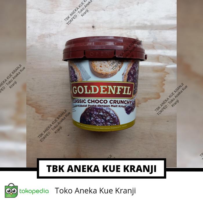 Jual goldenfill selai rasa classic choco crunchy cokelat klasik 1 kg ...