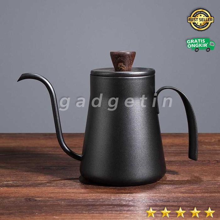 Jual Kettle Gooseneck Teko Leher Angsa Kopi Manual Pour Over 400ml Hitam - Jakarta Selatan - G a ...