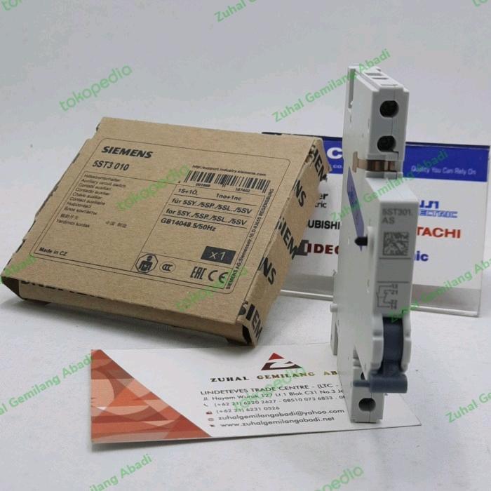 Jual 5ST3010 (5ST301 AS)new, AUXILIARY CIRCUIT SWITCH MCB SIEMENS ...