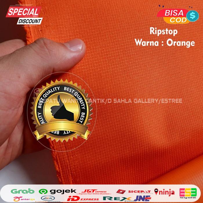 Jual Kain Bahan Tas Baby Ripstop Ribstok Ripstok Dienier Orange - Kota ...