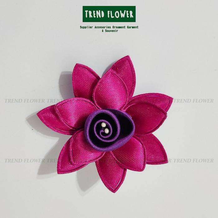 Jual Bunga Tiga Warna Bunga Kain Aksesoris Bunga Cantik Elgant - Kota ...