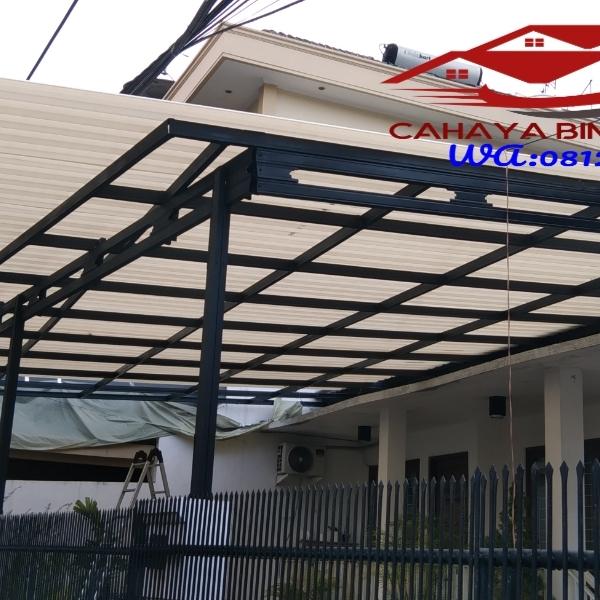 Jual Kanopi || Rangka Baja Ringan Atap Alderon Transparan - Kota Depok ...