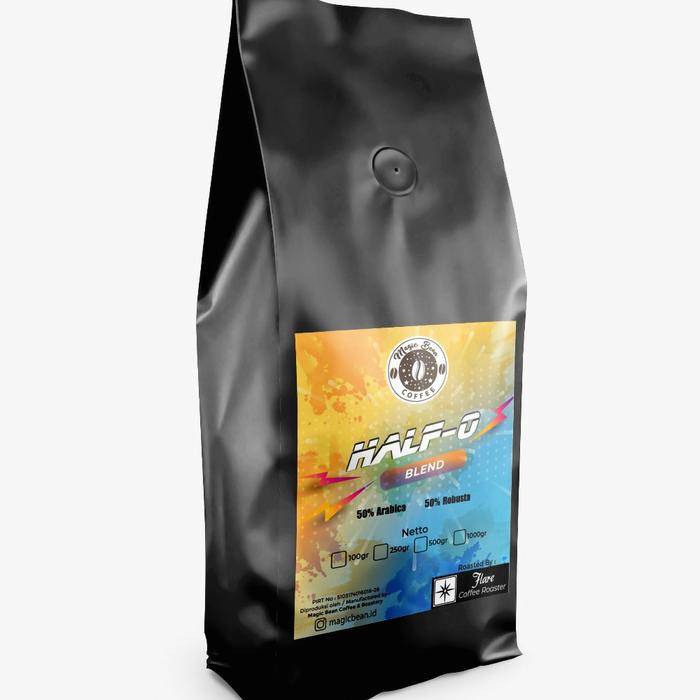 Jual HALF-O houseblend Kopi Susu 50% ARABICA : 50% ROBUSTA NETTO 1kg ...