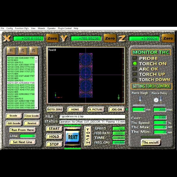 Jual SCREENSET CNC PLASMA MACH3 SUPORT THC - Kab. Jombang - part cnc ...