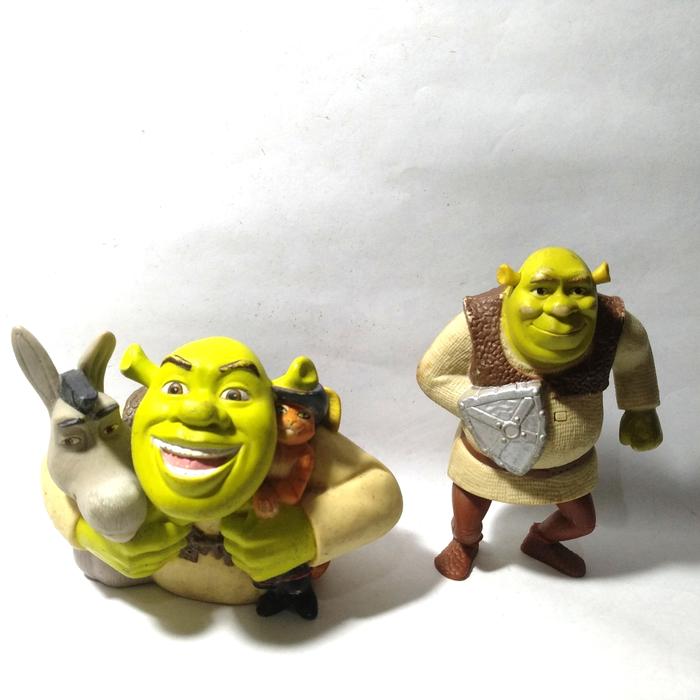 Jual Big Monster Shrek Ogre Donkey Cat Kucing Puss Boots Knight Jadul ...
