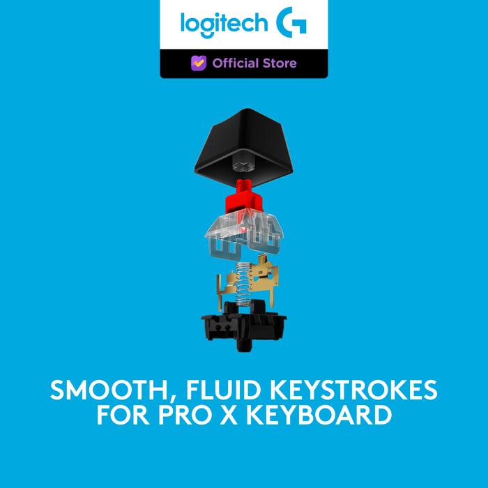 Jual Logitech GX Switch Mechanical Keycaps Keyboard Gaming - Red Linear ...