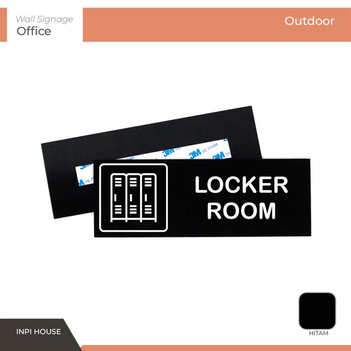 Jual locker room sign board - logo akrilik - locker room - sign board ...