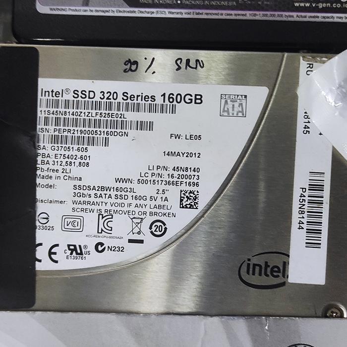 Jual hardisk ssd 160gb sata intel bukan 120gb 128gb 240gb 256gb ...