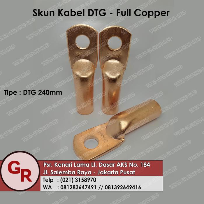 Jual DTG 240 mm2- Skun Kabel Tembaga panjang / Long Barrel Copper Cable Lug - Jakarta Pusat ...
