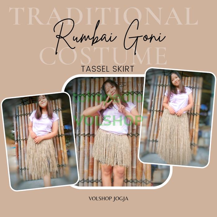 Jual Rumbai goni rumbai tali papua untuk baju adat - 30cm - Kota ...