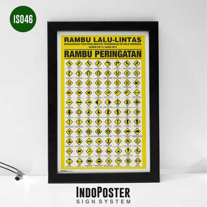 Jual Poster K3 Safety Rambu Lalu-Lintas Pm13 2014 Rambu Peringatan ...