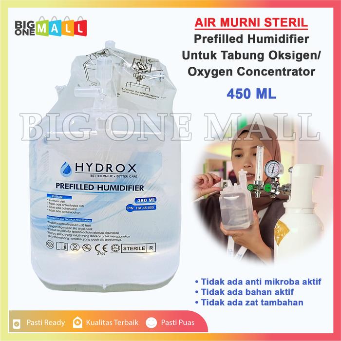 Promo Air Oksigen GEA Hydrox 450ml, Gea Refil Prefilled Humidifier ...