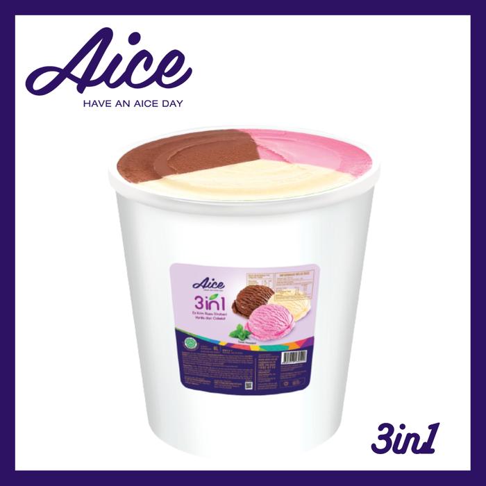 Jual Ice Cream Diamond 8 Liter Vanilla / Coklat / Stroberi - Aice 3in1 ...