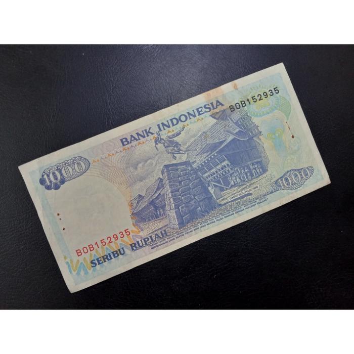 Jual Uang Kuno 1000 Rupiah Lompat Batu Thn 1992 (VF) Prefix Nama BOBI ...