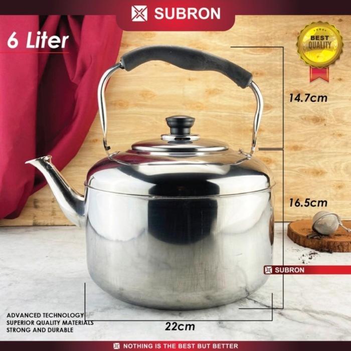 Jual SUBRON TSB~6L Whistle Kettle 6 Liter TEKO Air Panas Peluit Bunyi ...