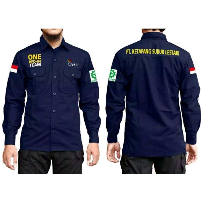 Jual Kemeja PDL / PDH / Lapangan Lengan Panjang Plus Bordir 3 Posisi ...
