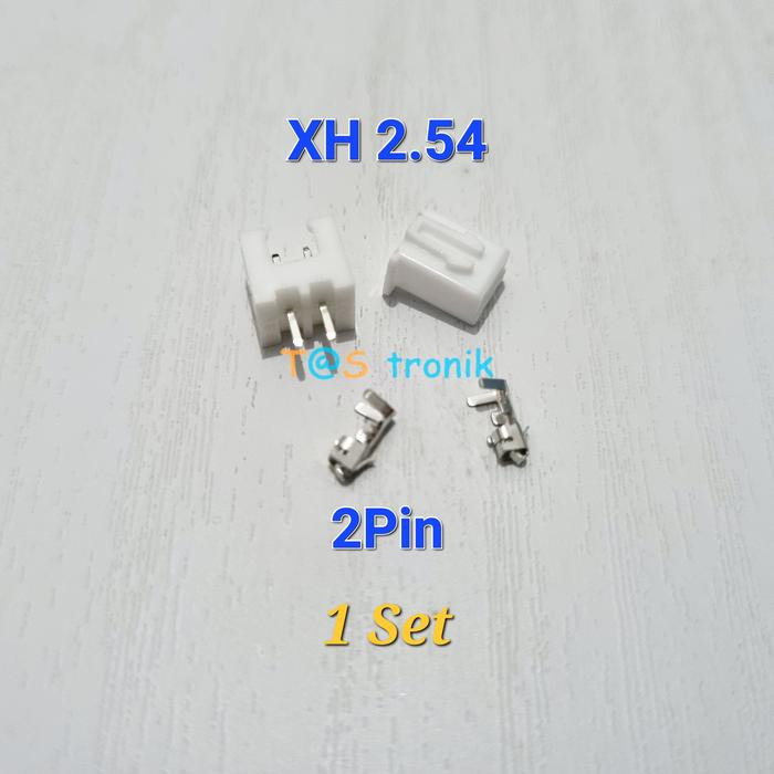 Jual Terminal xh2.54 2Pin 1set Soket xh 2.54 2 pin soket JST 2p Pin header - Kab. Bandung ...