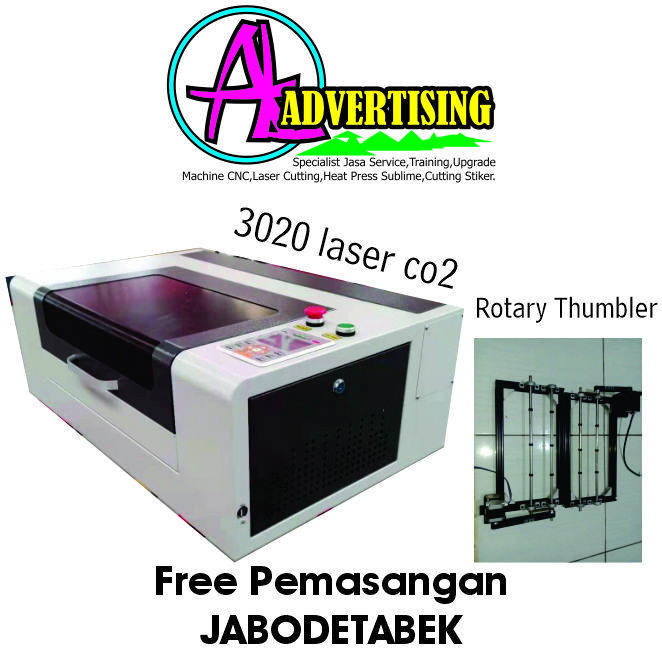 Jual Mesin Laser Cutting co2 40 watt With Rotary Thumbler - Kab. Bekasi ...
