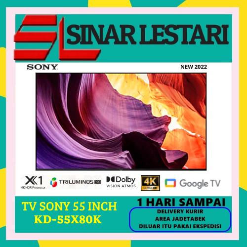 Promo TV SONY KD-55X80K GOOGLE TV 55 INCH UHD 4K DOLBY ATMOS VISION ...
