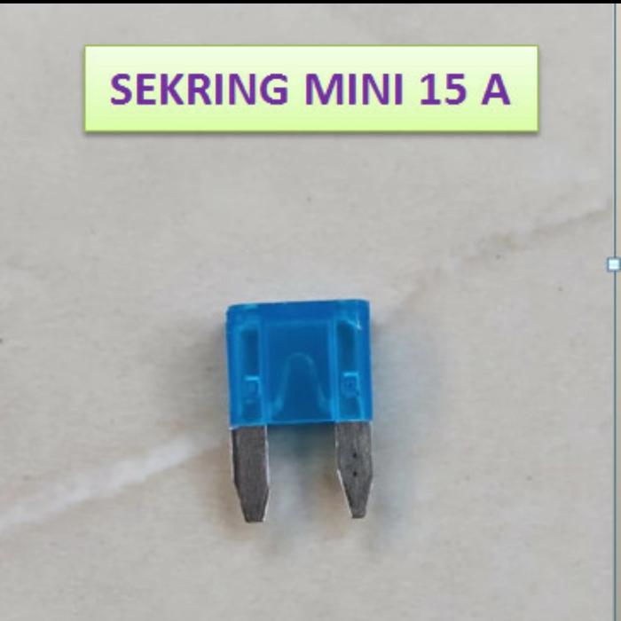 Jual Sekring/Sekering Tancap/Auto Fuse 15A/15 A Mini/Kecil - Jakarta ...