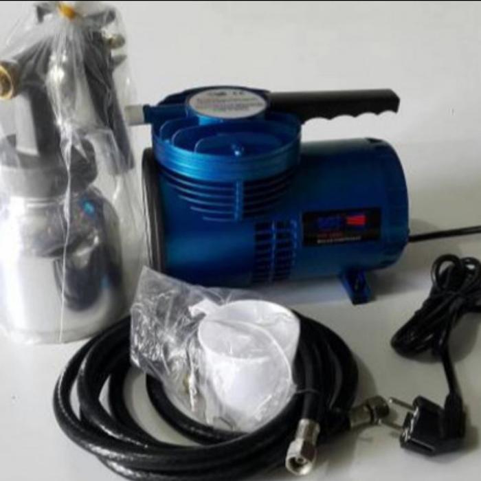 Jual Air compressor mini set low pressure spray gun kit untuk spraying ...