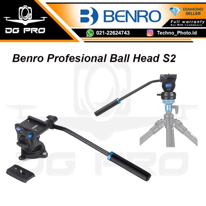 Jual Benro Profesional Ball Head Tripod Video Head S2 Original - S 2 ...