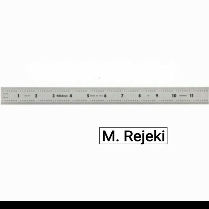 Jual Penggaris Mitutoyo 600mm 182-165 Stainless Steel Ruler Rulers 24 ...