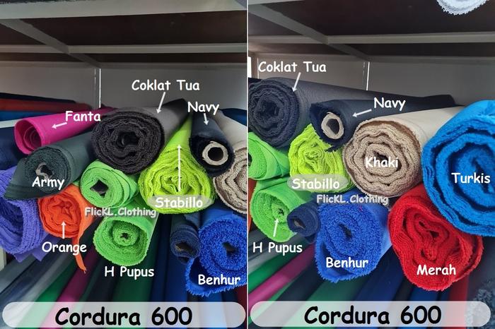 Jual Bahan Kain Parasut Cordura Nylon Nilon 1000D Parasit Waterproof ...