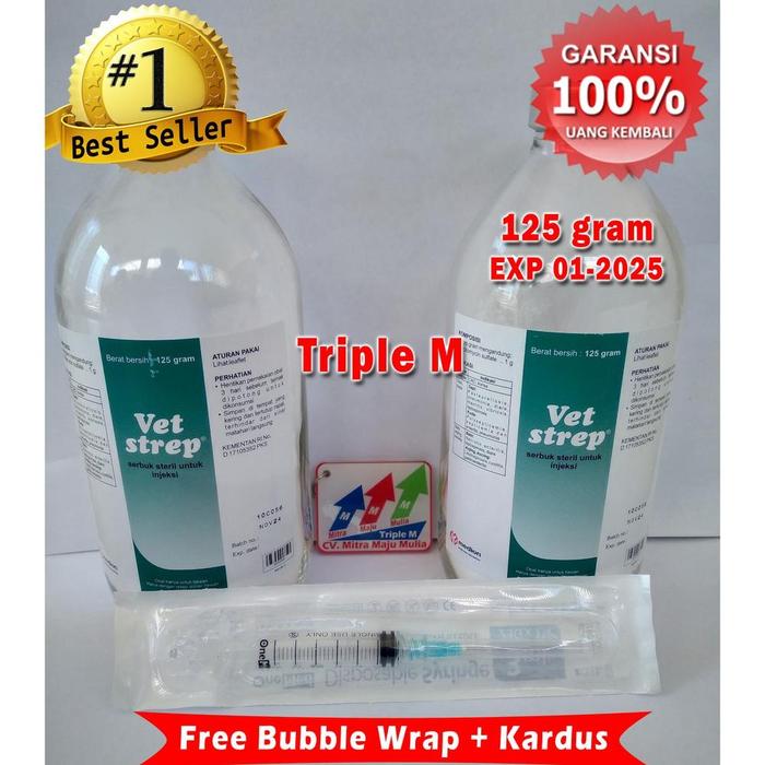 Jual Vet Strep 125 Gr Vetstrep Medion Obat Hewan Mastitis Crd Ngorok ...
