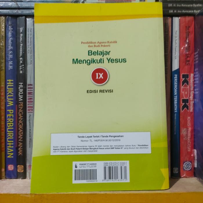 Jual Belajar Mengikuti Yesus Kelas Ix/9 Smp K13 N Kanisius Di Seller Sangninja - Cengkareng ...