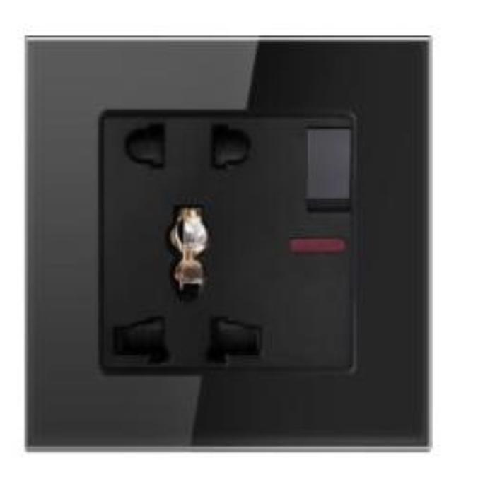 Jual Smatrul Saklar Universal Soket Dinding Wall 5 Hole Power Socket ...