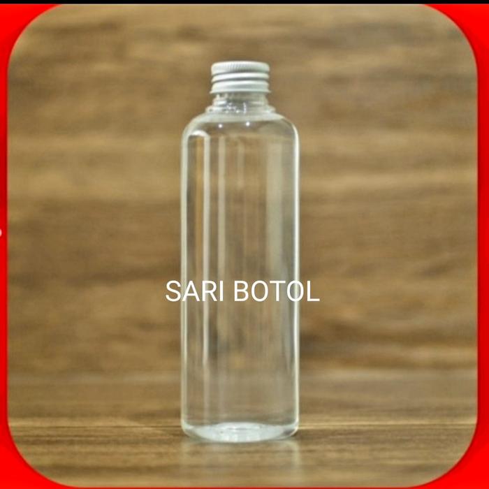 Jual BOTOL PLASTIK 250ML NATURAL TUTUP ULIR ALMUNIUM SILVER - Kota ...