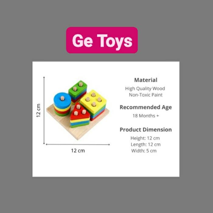 Jual GE TOYS GEOMETRI SORTING BOARD/ALAT TERAPI WICARA/MOTORIK HALUS ...