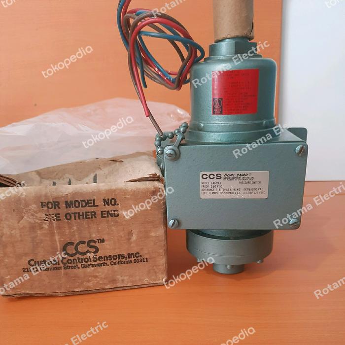 Jual CCS DUAL SNAP PRESSURE SWITCH 250 PSIG PRESSURE EXPLOSION PROOF ...