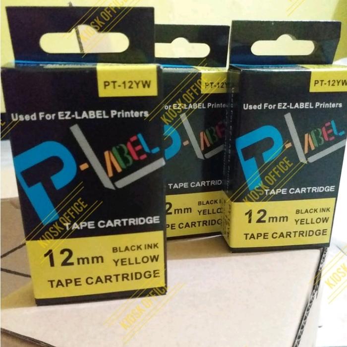 Jual pita label tape cartridge printer casio 12mm KL120 KL780 KL820 ...